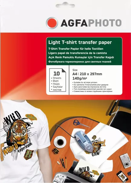 Hartie de transfer termic pentru tricouri/tesaturi albe / deschise la ...