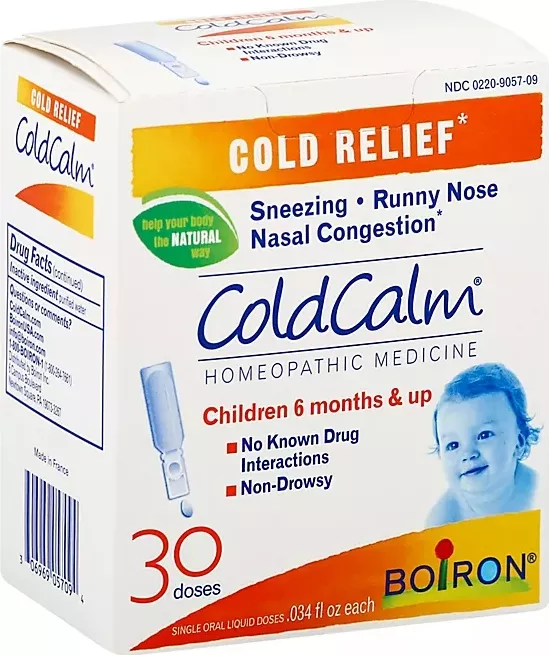 Tratament Homeopat ColdCalm Boiron Raceala si Gripa Versiune SUA Cutie 30 Fiole