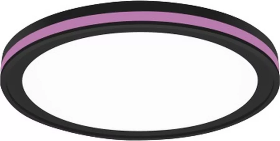 Plafoniera led inteligenta Ledvance neagra Smart Orbis Circle RGB 28W ...