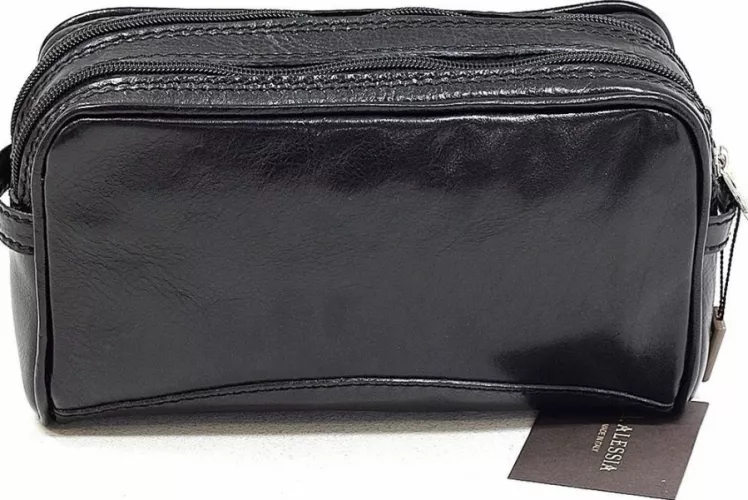 Portfard trusa cosmetice dama din piele naturala negru TT102 TT102 - cel.ro