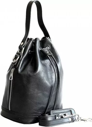 Geanta sac de dama din piele naturala vachetta neagra FP134 3ib_FP134 ...