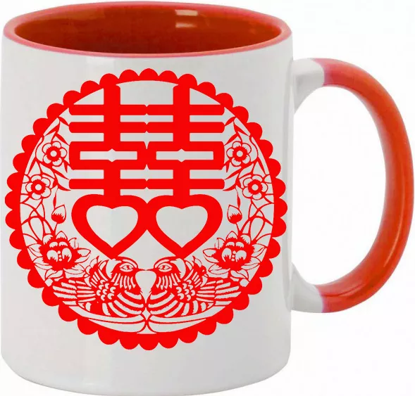 Cana feng shui cu simbol DUBLA FERICIRE pentru relatii - cel.ro