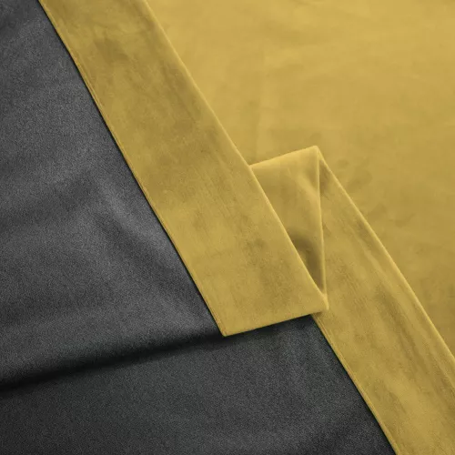 Draperie din catifea blackout cu inele albe Madison 250x265 cm ...