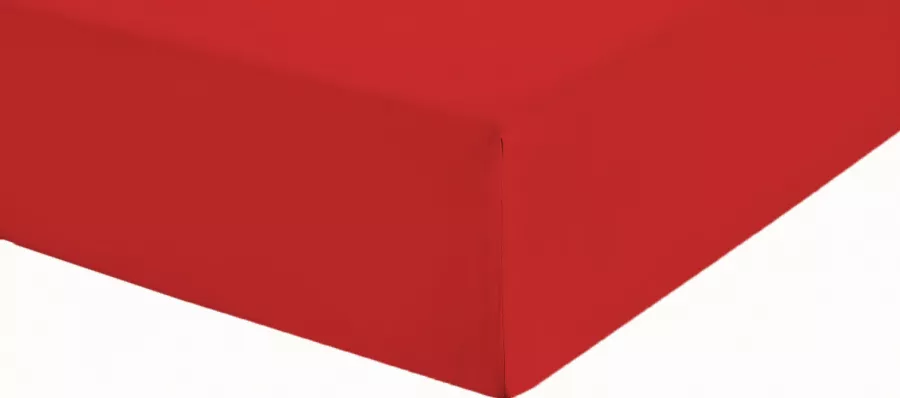 Cearceaf cu elastic Decona jersey 180x200 cm rosu 1140265 - cel.ro