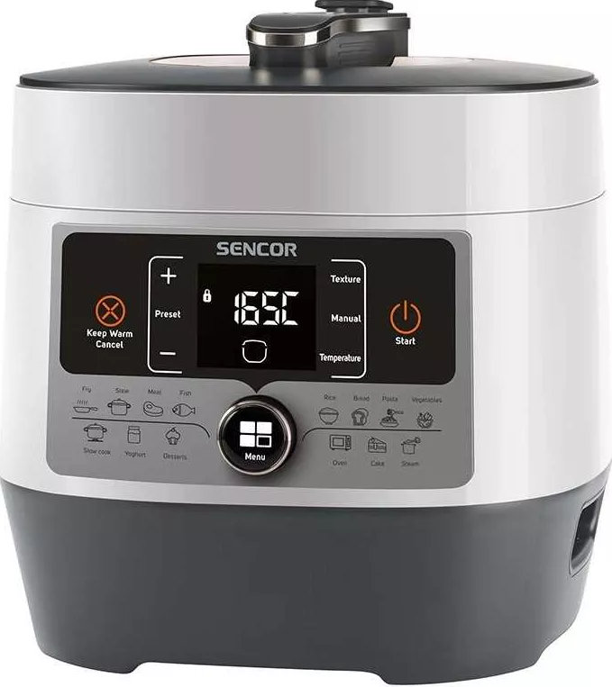 Multicooker sub presiune Sencor SPR3600WH 1000W 5.5L 14 programe Gri S ...