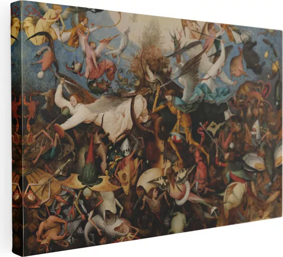 Tablou canvas Intaglio color Clasic The Fall of the Rebel Angels de ...