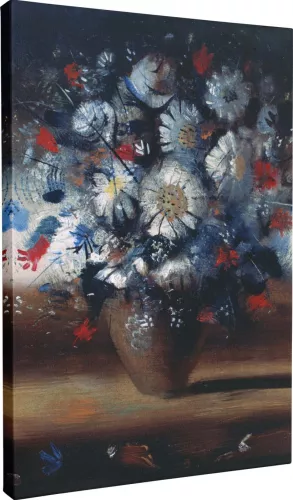 Tablou canvas Intaglio color Clasic Vaza cu Flori print pe panza ...