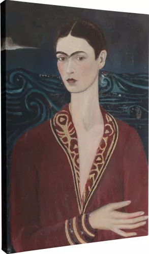 Tablou canvas Intaglio color Modern Self-portrait wearing a velvet ...