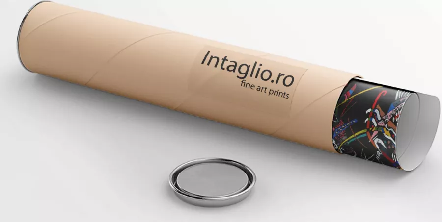 Tablou decorativ color Intaglio Abstract Exhibit of Juryfreie de ...