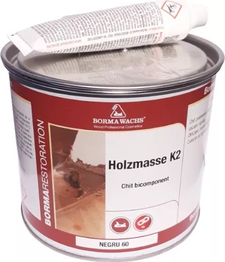 Chit bicomponent pe baza de solvent pentru lemn Borma Wachs 750 grame ...