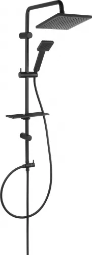 Set bara dus cu suport culisant negru dus fix para dus mobila si polita ...