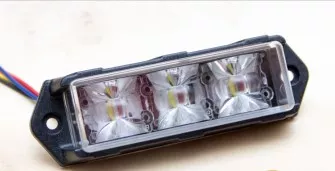 Stroboscop profesional LED DuaLColor X3 12v-24v Rosu/Albastru X3UNITRED ...