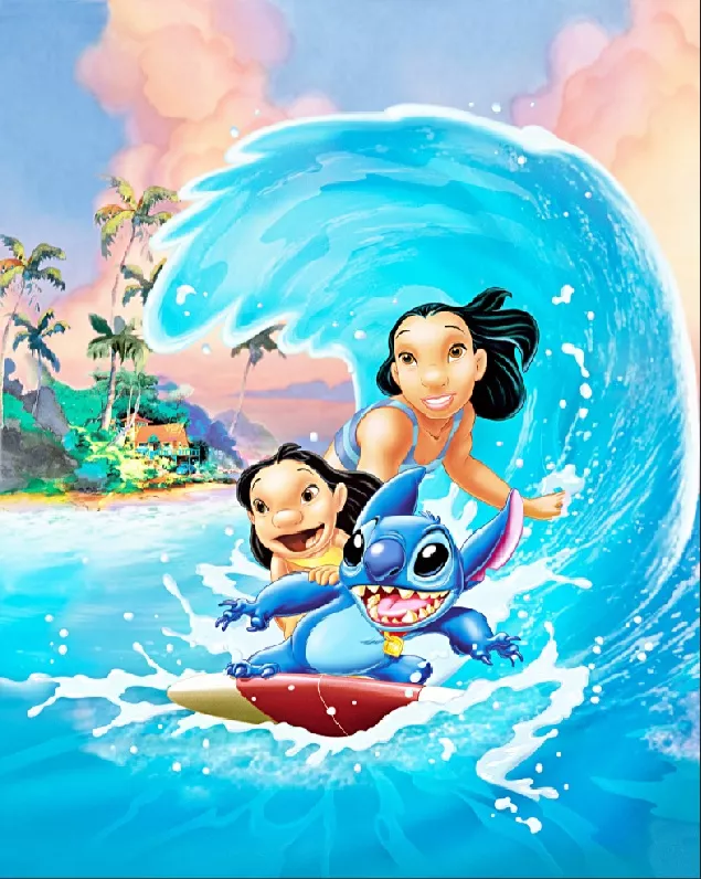 Autocolant Lilo si Stitch 135 x 225 cm FOTOTAP2044 - cel.ro
