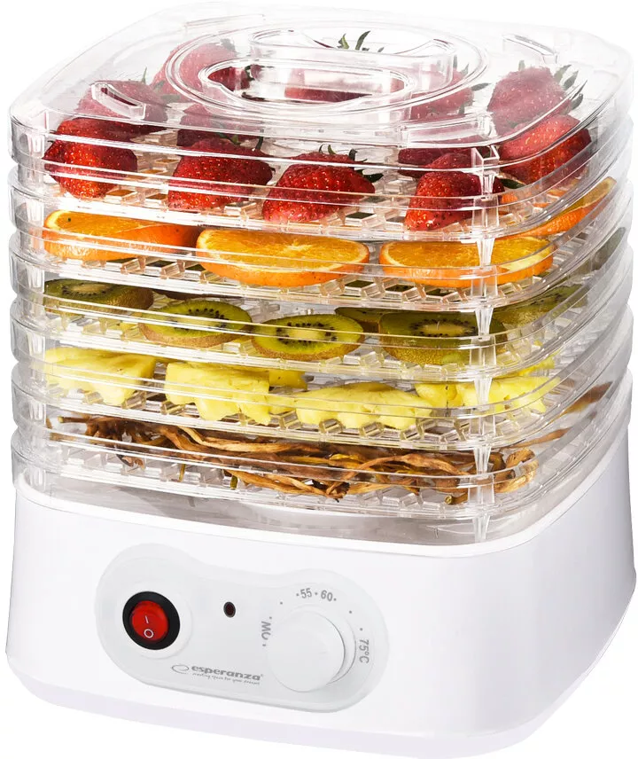 Deshidrator fructe si legume ESPERANZA EKD004 250 W 4 tavi design ...