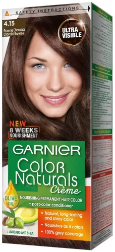 Vopsea Permanenta de Par 4.15 Ciocolata Amaruie Garnier Color Naturals ...