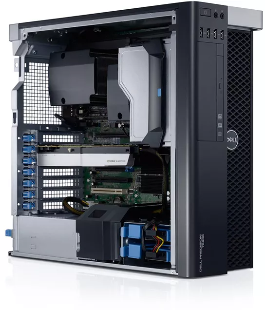 Workstation DELL Precision T5600 2x Intel Xeon 4-Cores E5-2643 3.50 GHz ...