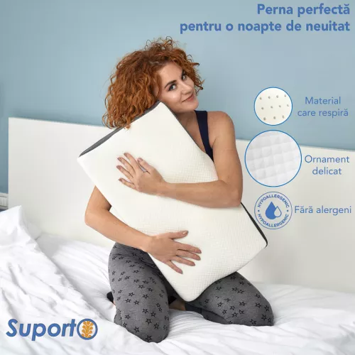 Set perne pentru dormit Suporto perna ortopedica cu suport cervical si ...