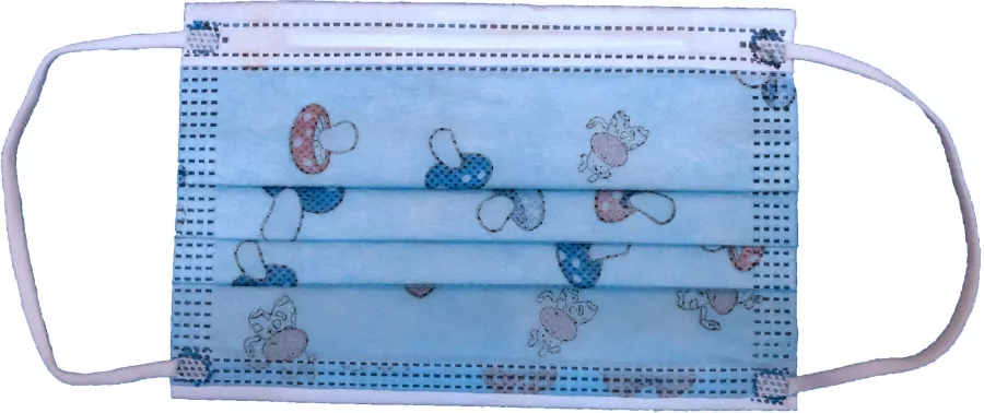 Cutie 50 Masti copii albastru medicale de unica folosinta 3 straturi la ...