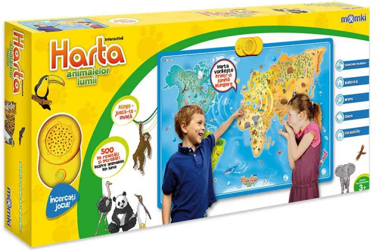 Harta interactiva a lumii Momki cu animale la CEL.ro