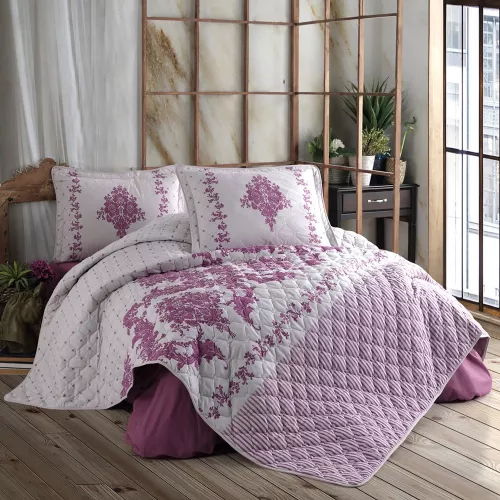 Cuvertura de pat matlasata 2 fete de perna bumbac 100 CUV85 CUV85 - cel.ro