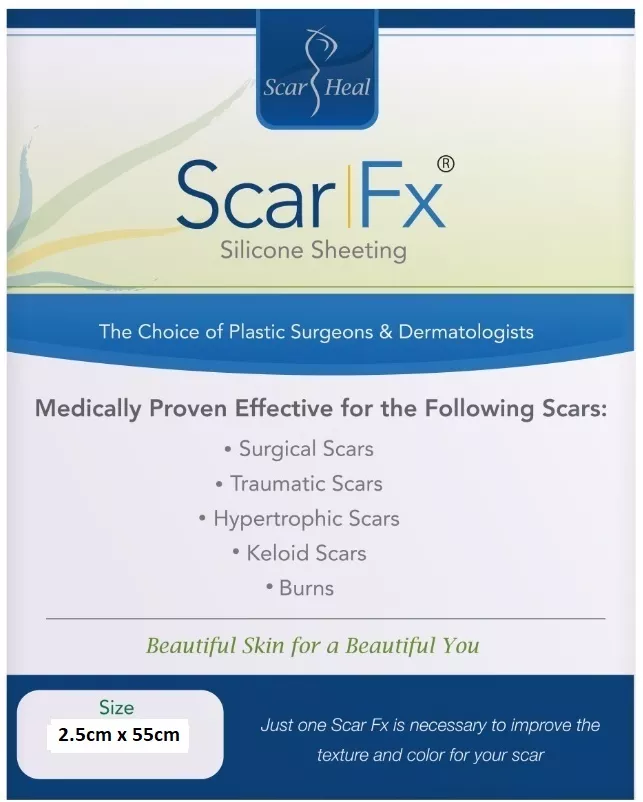 Pansament siliconic cicatrici ScarFix 2.5cm x 55cm 10122 - cel.ro