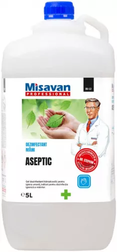 Gel Dezinfectant de Maini Dr.Stephan Aseptic 5L Minim 70 Alcool-MSV90012846