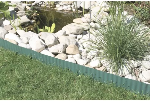 Separator gazon FloraSelf din plastic 900x15 cm verde COS0947