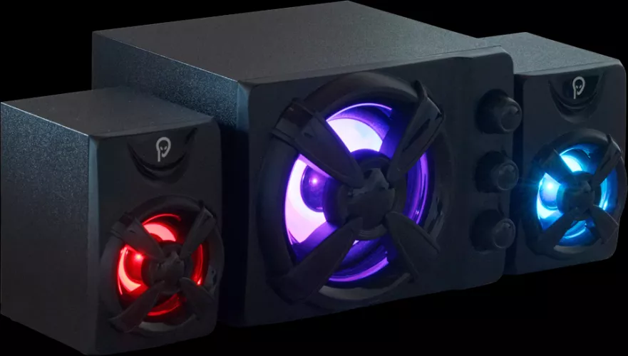 BOXE SPACER Gaming 2.1 RMS 11W 2 x 3W Plus 5W control volum bass si ...
