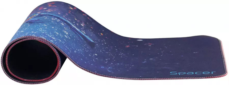 MousePAD RGB SPACER gaming cauciuc si material textil 900 x 300 x 3 mm ...