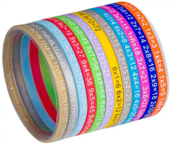 Set 12 bratari educative colorate pentru copii din silicon cu tabla ...