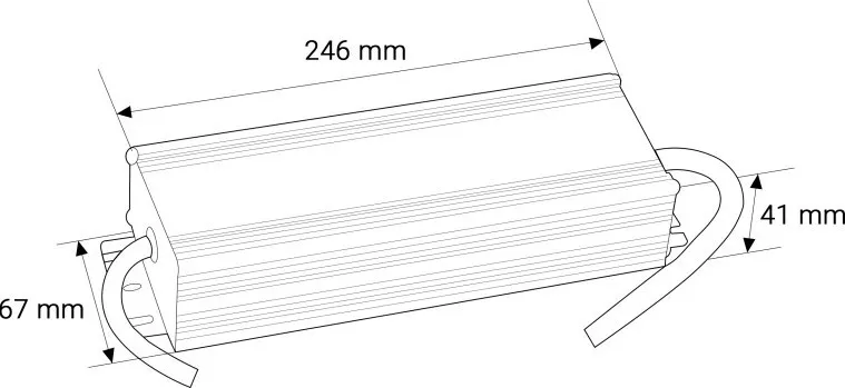 Transformator banda LED 250W IP67 230V - 12VDC LED Market MSD-CV-250W ...
