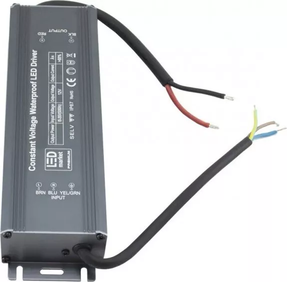 Transformator banda LED 250W IP67 230V - 12VDC LED Market MSD-CV-250W ...