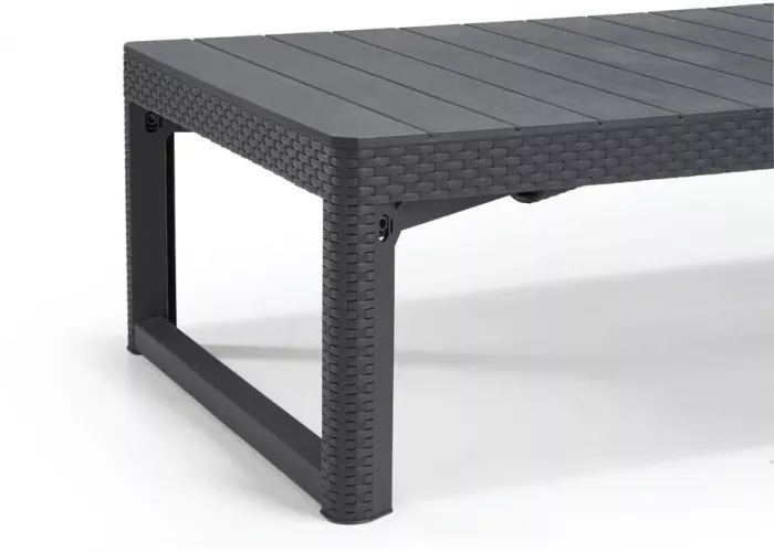 Masa Keter Lyon cu 2 pozitii plastic 116x71.5x40 - 66cm Gri CR0164 - cel.ro