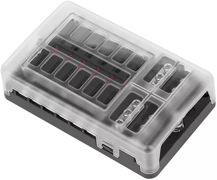 Panou Sigurante Auto cu 12 Iesiri de tip 19mm Tensiune de Operare 32V ...