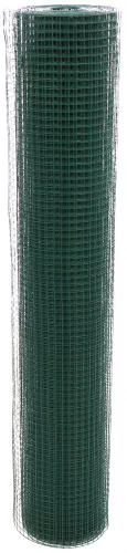 Plasa de gard ornamental acoperita cu PVC verde 1 x 10 m COS0189 - cel.ro