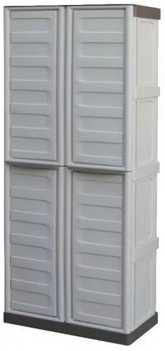 Dulap plastic 2 usi ArtPlast inalt balamale de otel si 3 rafturi ...