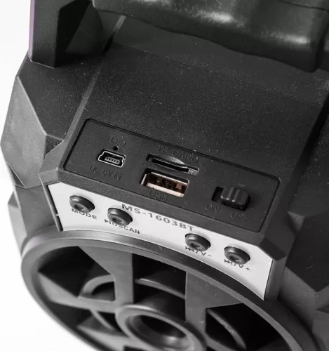 Boxa Portabila 18W PMPO MS 1603BT lumini si maner la CEL.ro