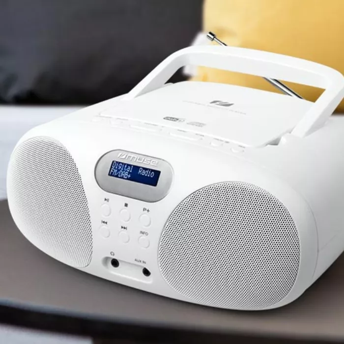 Muse MD-208 DBW CD Player Radio Alb la CEL.ro