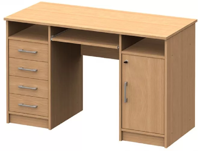 Masa Pc birou fag 123.5x55x75.5 cm B9 NEW la CEL.ro