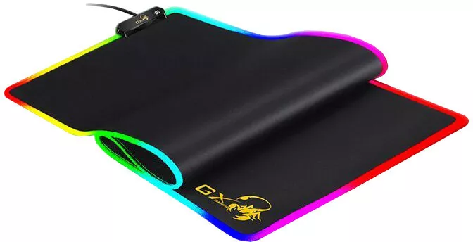 Mouse PAD GENIUS GX-Pad 800S RGB gaming cu led cauciuc si material ...
