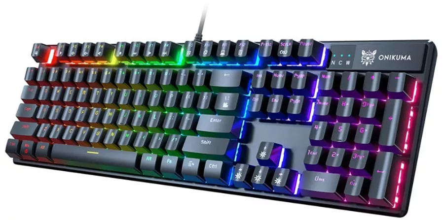 Tastatura mecanica Onikuma G27 104 taste iluminare RGB interfata USB