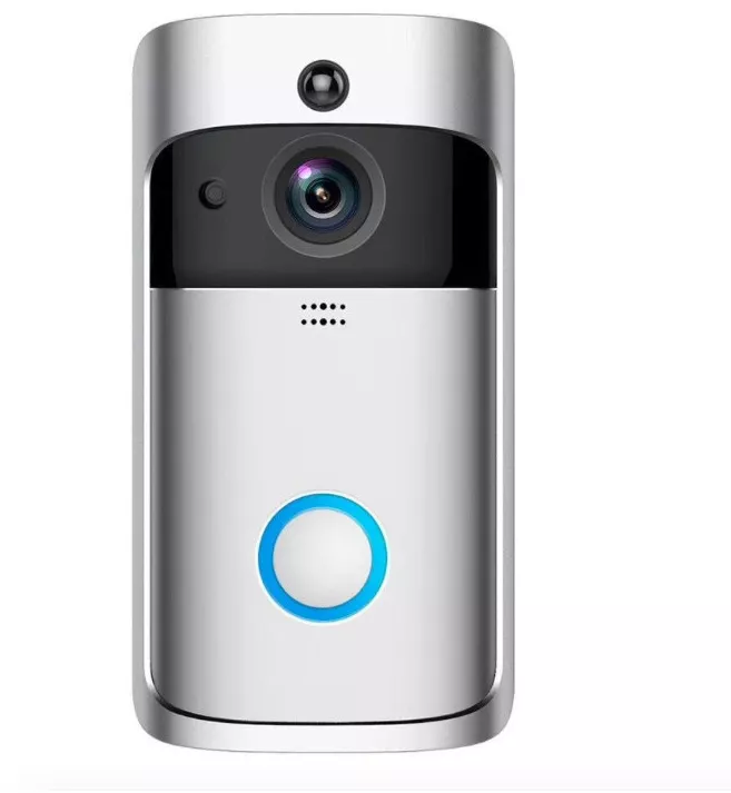 Interfon video inteligent sistem sonerie smart cu camera video HD night ...