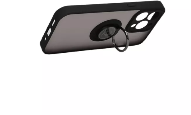 Husa de protectie bumper cu inel magnetic tip stand pentru Apple Iphone ...