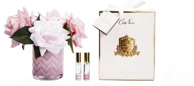 Parfumant camera cu aranjament floral Pink Roses sticla roz HCF03 - cel.ro