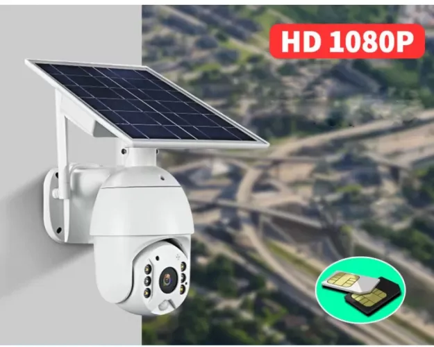 Camera de supraveghere cu panou solar WIFI HD 2MP ELECTRICE4157. - cel.ro