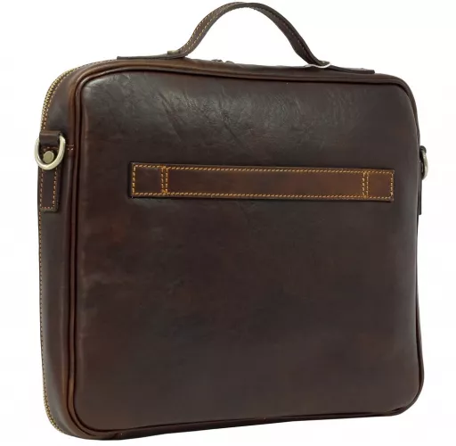 Servieta/Mapa port laptop din piele naturala vachetta and bdquo ...