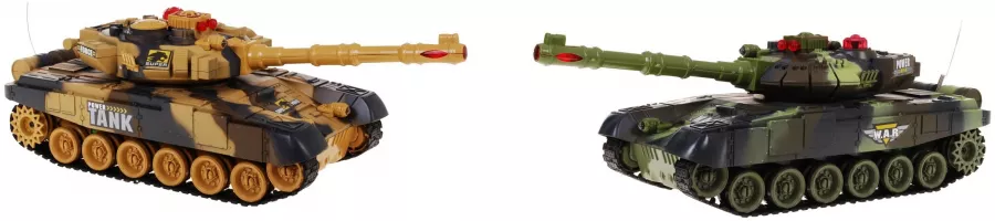 Set 2 tancuri cu telecomanda camuflaj verde/maro 1 14 i1ev_932217942 ...