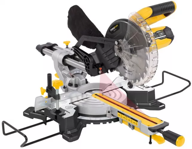 Fierastrau circular stationar Powerplus POWX075710S cu sina de glisare ...