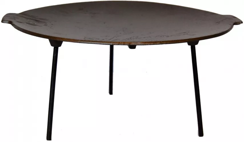 Disc pentru gratar din fonta cu 3 picioare dimensiune 45x45 cm ...