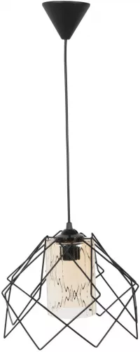 Lustra camera model modern de culoare neagra dimensiune 49x49 cm ...